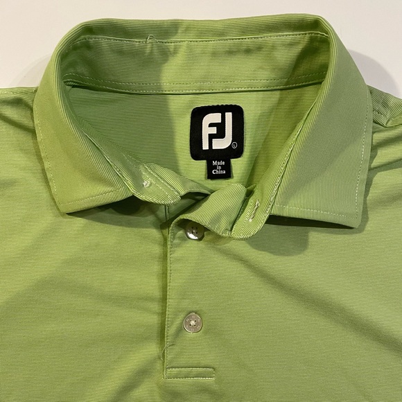 FootJoy | Shirts | Mens Lrg Footjoy Fj Polo Golf Green Short Sleeve ...